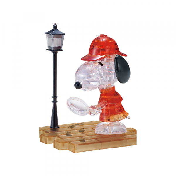 Puzzle 3D Puzzle - Crystal Puzzle - Snoopy Detective - 34 pièces - HCM ...