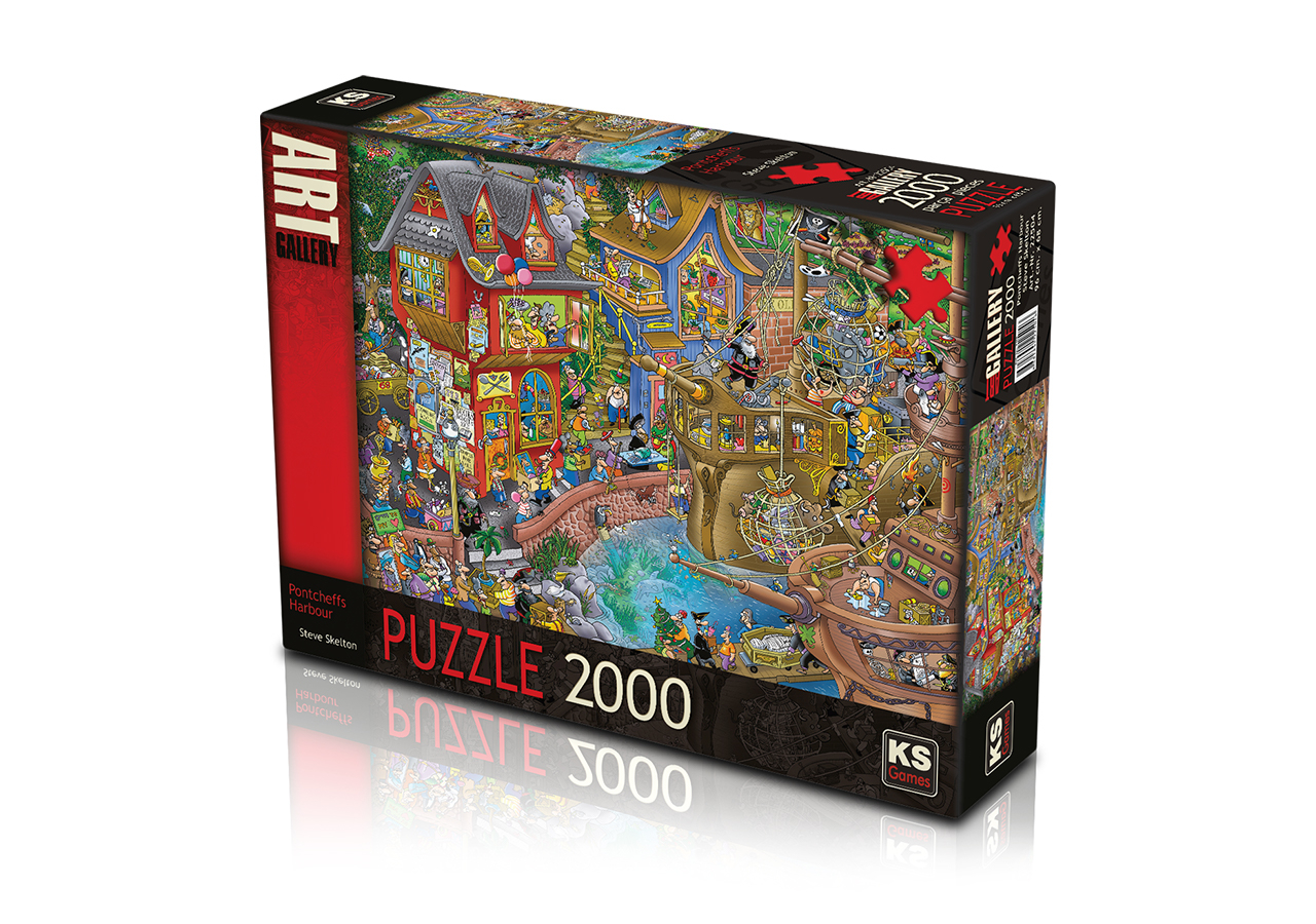 Puzzle Pontcheffs Harbour - 2000 pièces - KS-Games-22504