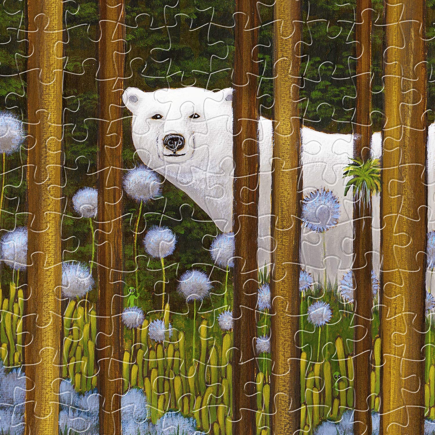 Puzzle Plastic Puzzle - SMART - Polar Bears in the Forest - 1000 pièces ...