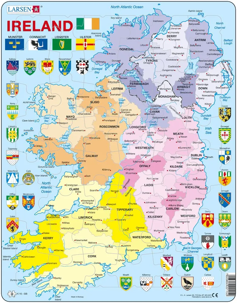 Larsen - Frame Jigsaw Puzzle - Ireland Political - 48 pieces - Larsen ...