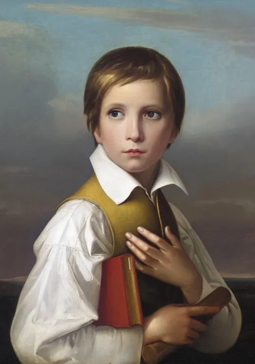Wilhelm von Schadow: Portrait de Felix Schadow, 1830 - Grafika
