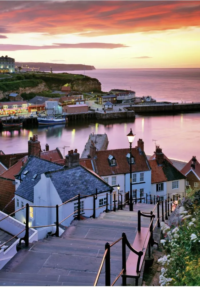 Puzzle Wooden Jigsaw Puzzle - Joe Cornish: Whitby Harbour, Summer ...