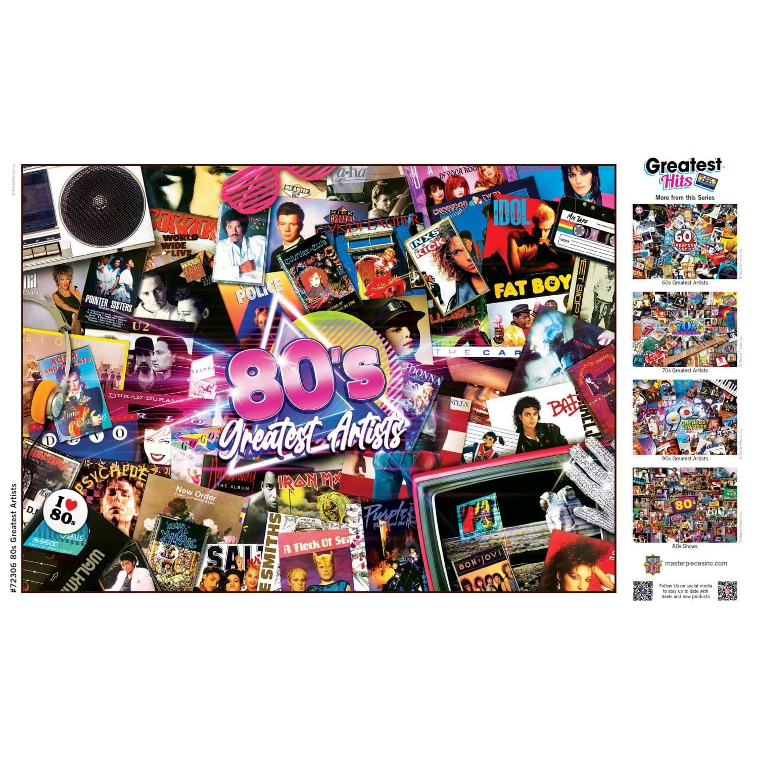 Greatest Hits - 80's - Master Pieces - 1000 pieces | jigsawpuzzl…