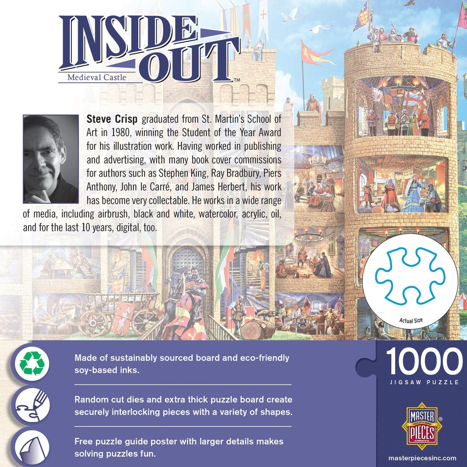 Master Pieces - Jigsaw puzzle Inside Out - Medieval Castle - 1000 ...