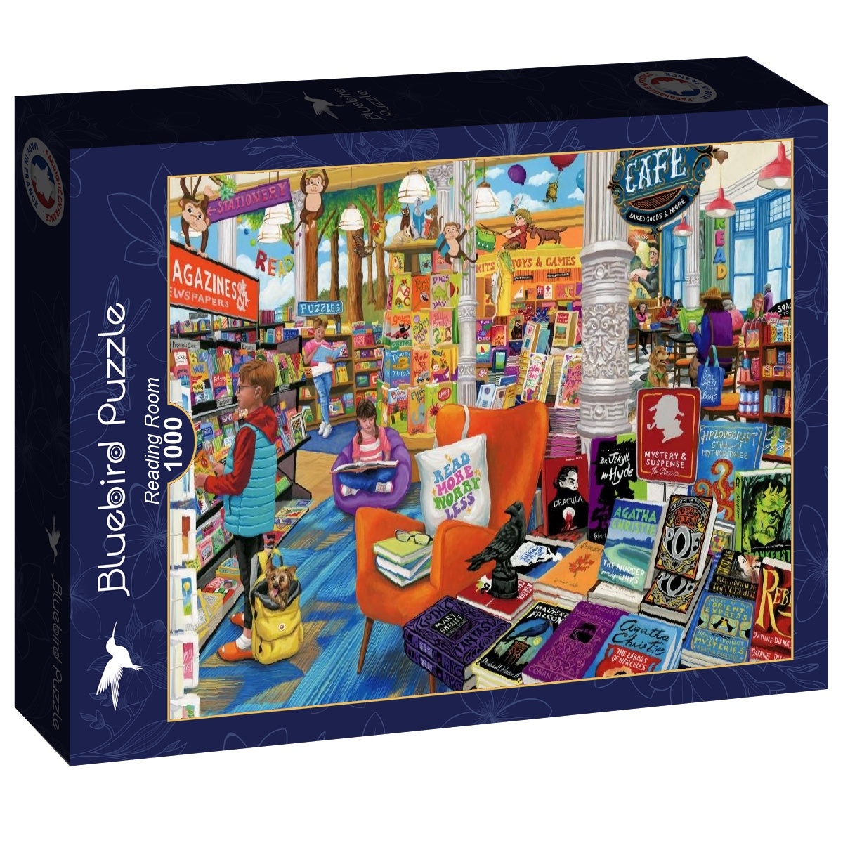 Reading Room - Bluebird Puzzle - 1000 pieces | jigsawpuzzle.co.uk