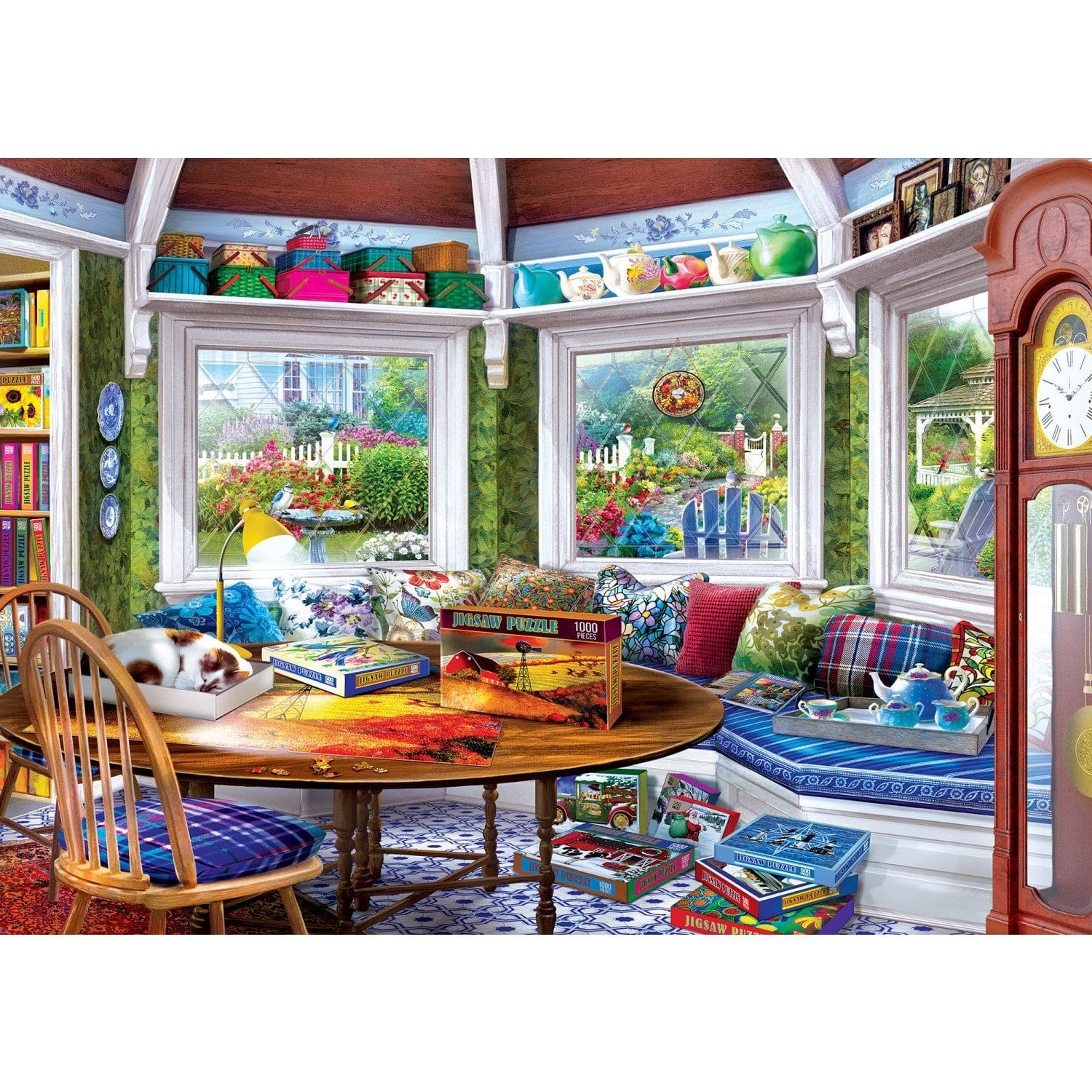 Signature - Puzzler's Retreat - Master Pieces - 3000 pieces | ji…