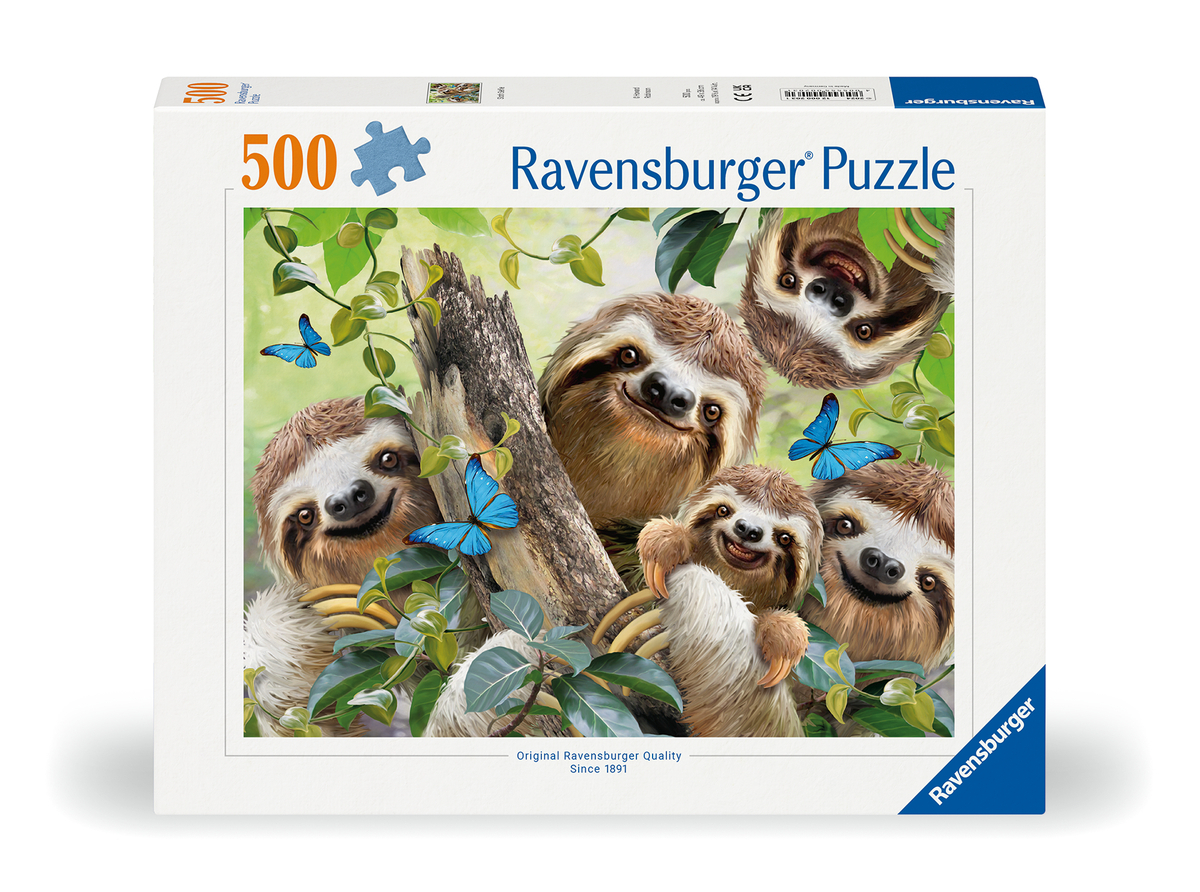 Sloth Selfie - Ravensburger - 500 pieces | jigsawpuzzle.co.uk