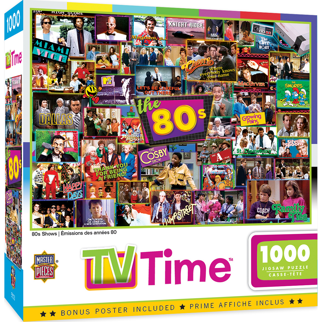 Master Pieces - Jigsaw puzzle 80's Shows - 1000 pieces - Master-Pieces ...