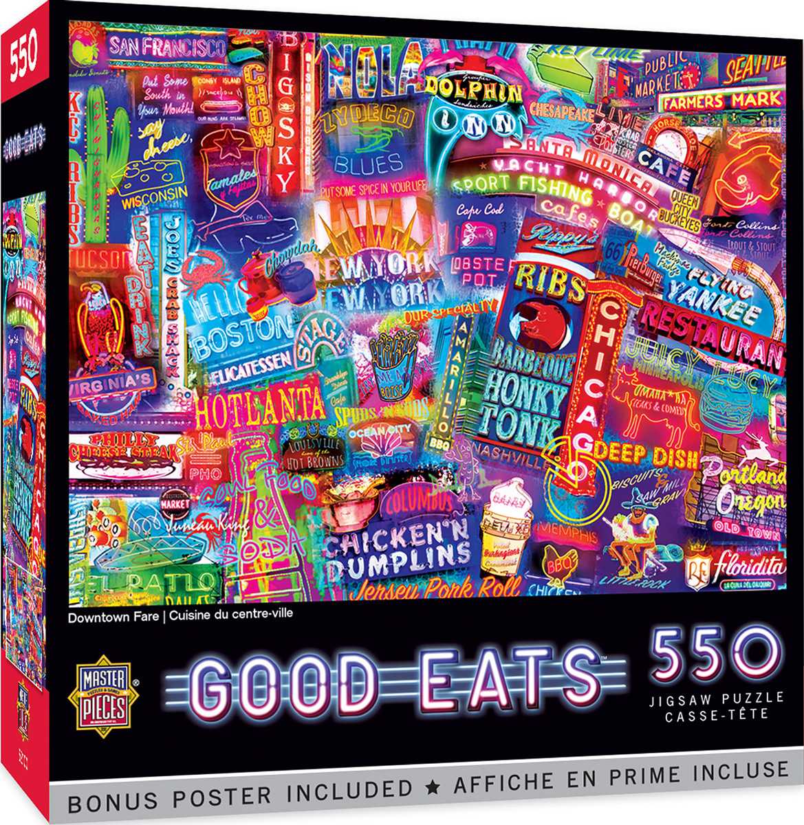 Master Pieces - Jigsaw puzzle Downtown Fare - 550 pieces - Master ...