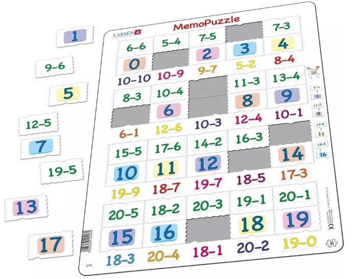 Larsen - Frame Puzzle - MemoPuzzle - 40 pieces - Larsen-GP8 ...