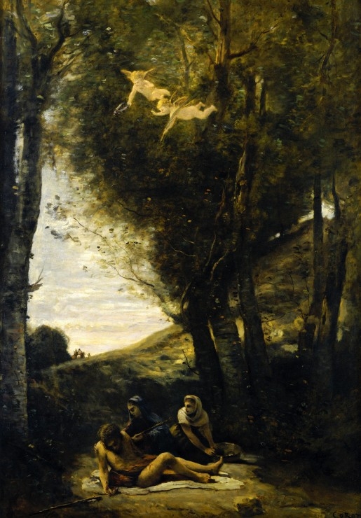 Jean-Baptiste-Camille Corot: Saint Sebastian Succored by the Hol…