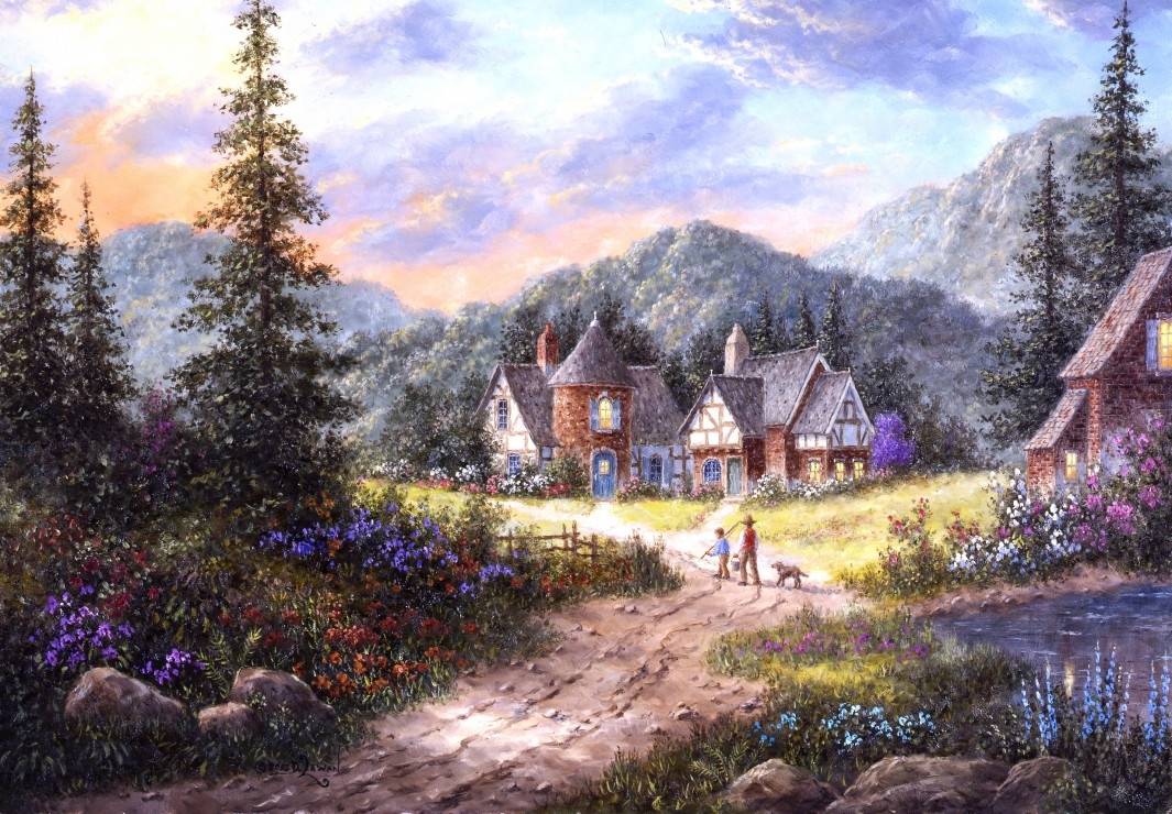 Dennis Lewan - Hills Of Bavaria - Grafika Kids - 12 pieces | jig…