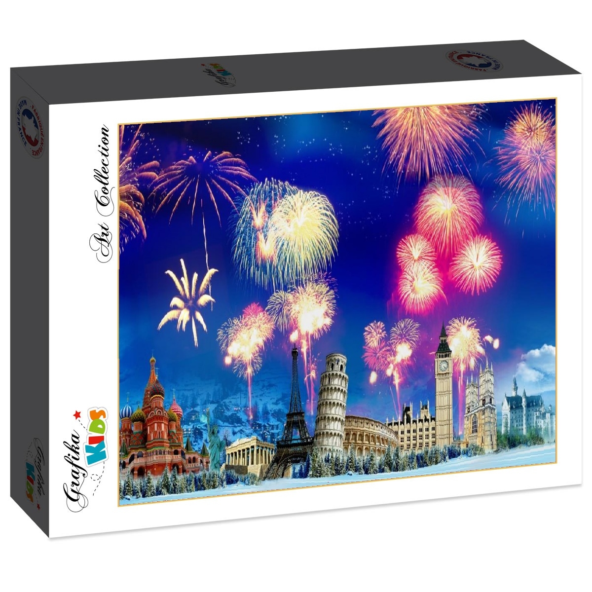 Silvester auf der ganzen Welt - Grafika Kids - 12 pieces | jigsa…