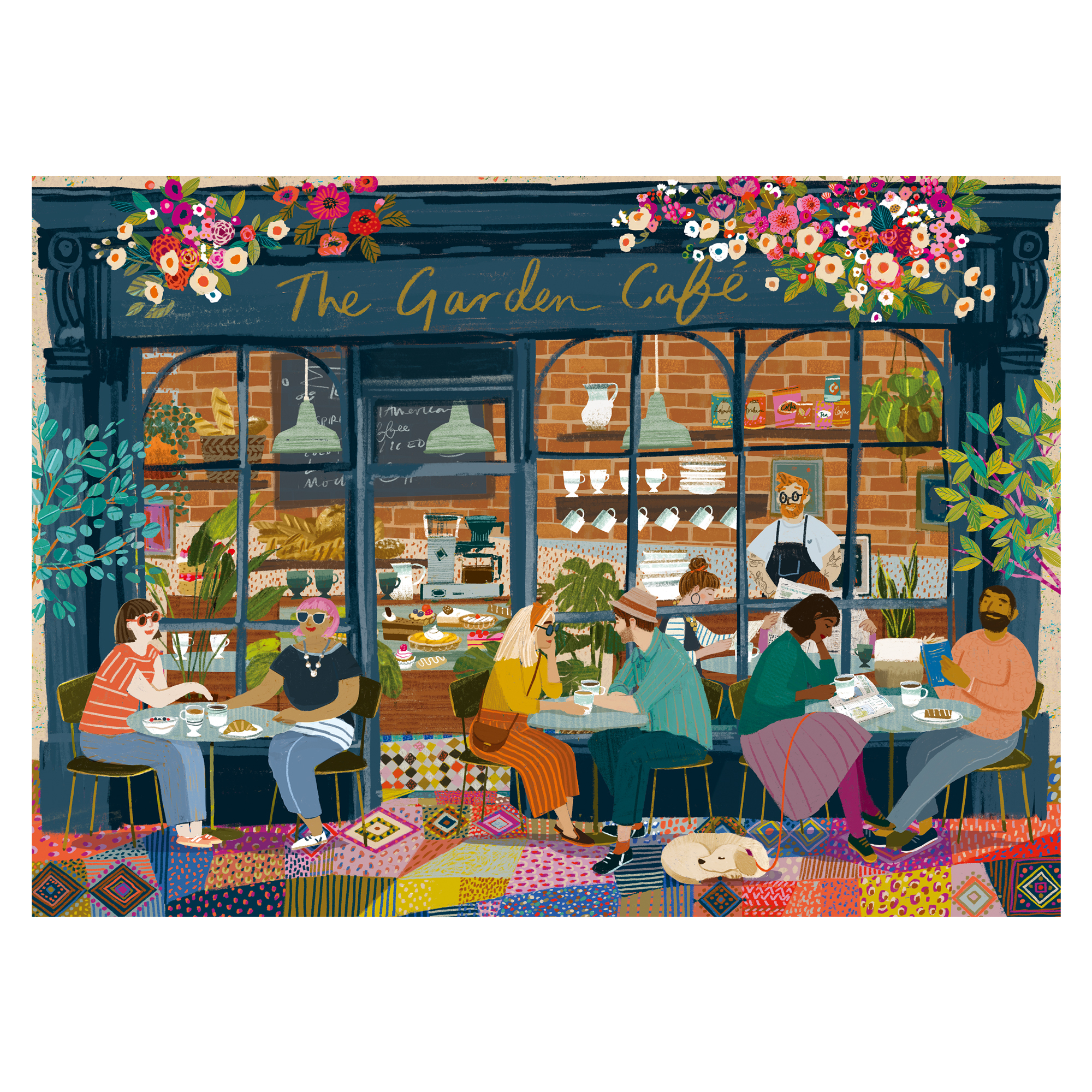 The Coffee Shop - Falcon Contemporary - 1000 pieces | jigsawpuzz…