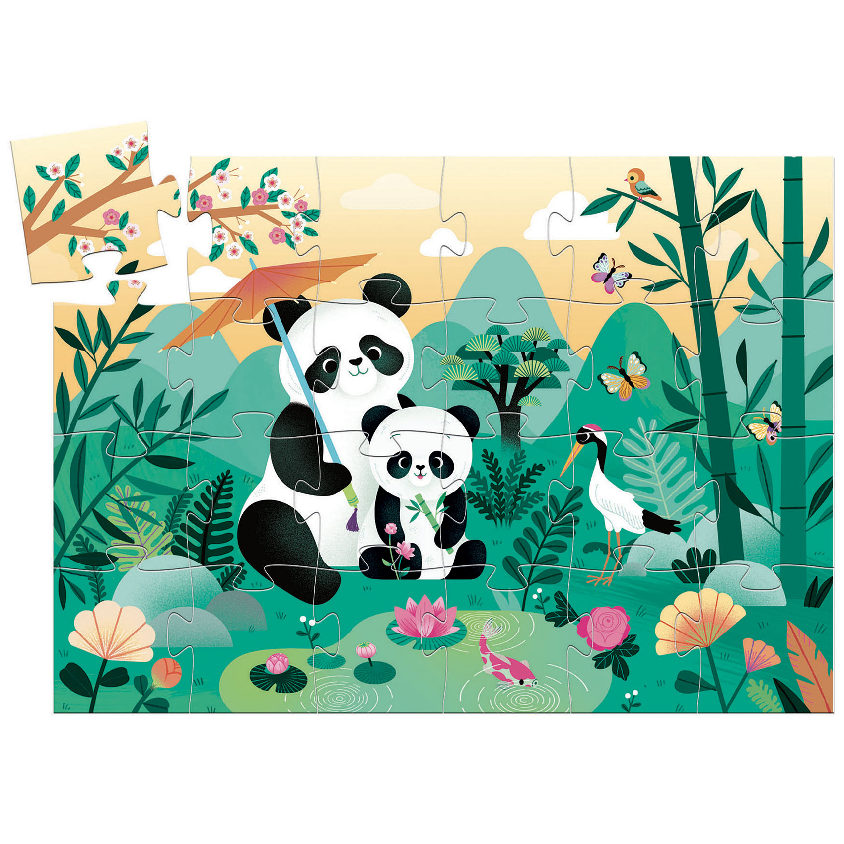 Djeco - Jigsaw puzzle Léo the Panda - 24 pieces - Djeco-07282 ...