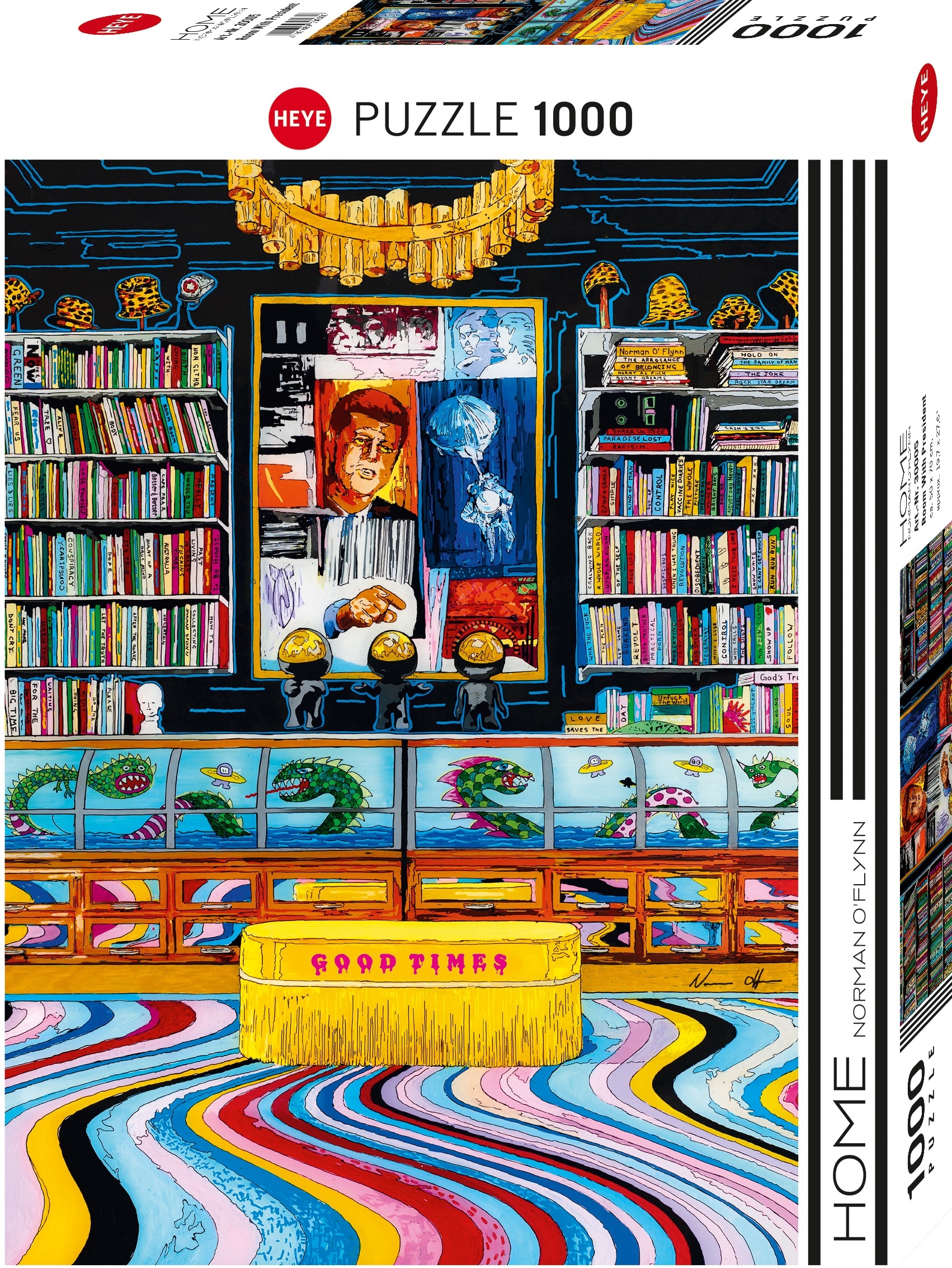 Heye - Jigsaw puzzle Home Room with President - 1000 pieces - Heye ...
