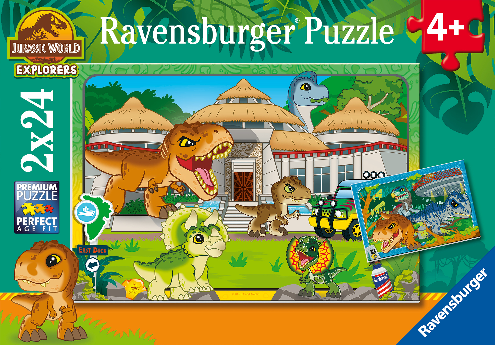 Ravensburger - 2 Puzzles - Living in the Wild / Jurassic World ...