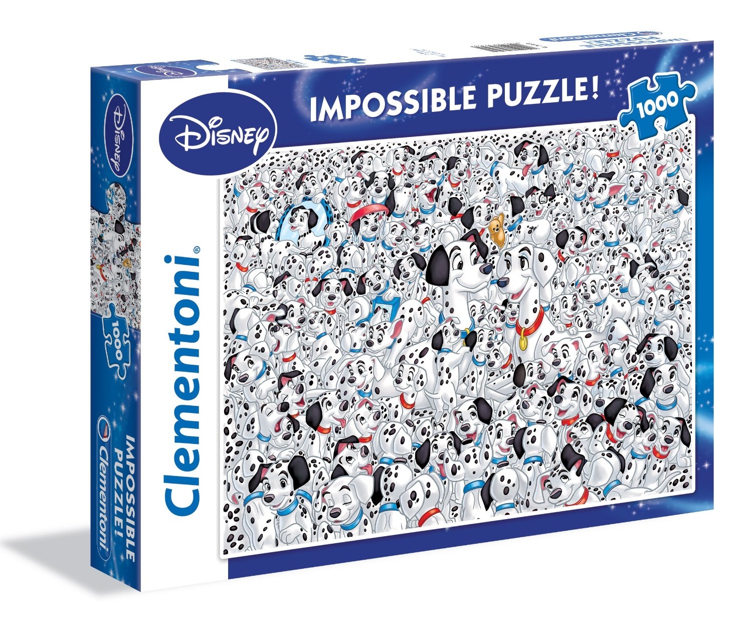 Clementoni - Impossible Jigsaw Puzzle - 101 Dalmatians - 1000 pieces ...